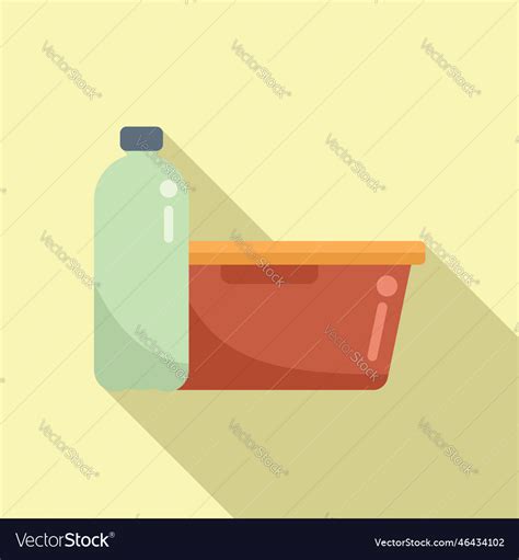 Eating Product Icon Flat School Food Royalty Free Vector