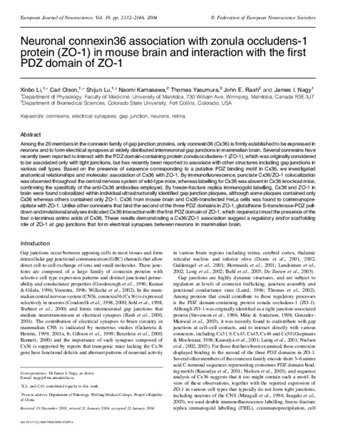 Pdf High Resolution Proteomic Mapping In The Vertebrate Central