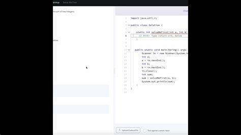 Hackerrank Solve Me First Youtube