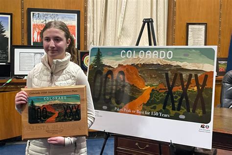 Take A Look At The New License Plates For Colorados 150th Anniversary Colorado Public Radio
