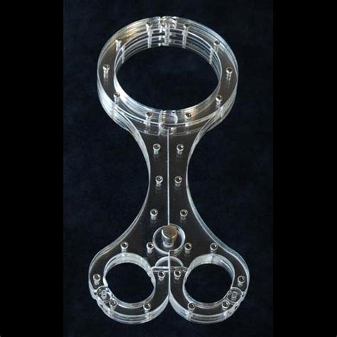 Luxury Polymethyl Methacrylate Cangue Neck And Handcuff Bondage Yoke