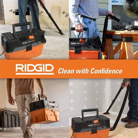 Ridgid Pro Pack 45 Gal Wet And Dry Vacuum Cleaner Set Wd4522 For Sale
