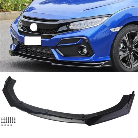 For Honda Civic 2010 2020 Front Bumper Lip Spoiler Lower Splitter