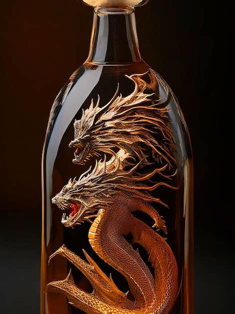 Premium Photo Inside A Whisky Bottle A Majestic Dragon Free Downloade