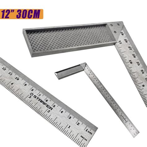 Esquadro Metálico Cabo De Alumínio Leve 12 30cm Starfer Shopee Brasil