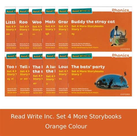 Read Write Inc Phonics Set 4 More Storybooks Colour Orange Pack Of 12