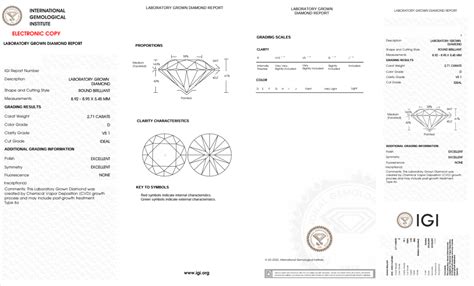 Dr116 X 95 127 Round Diamond Igi Lab Grown 271 Carat Diamonddealsusa