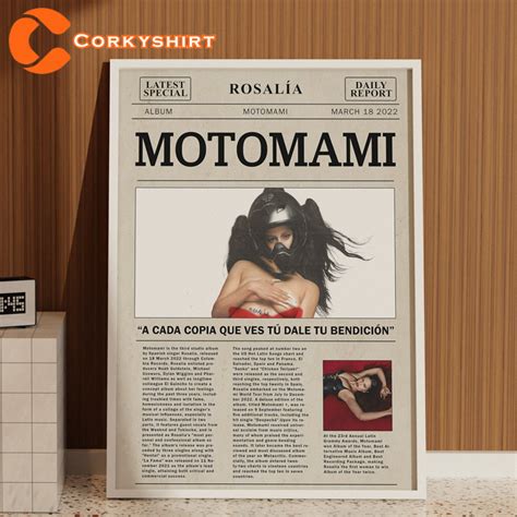 Rosalia Motomami Wall Art Larosalia Newspaper Print Wall Art Poster
