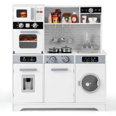 Cocina De Juego Para Niños Juguete De Madera Con Fregadero Grifo