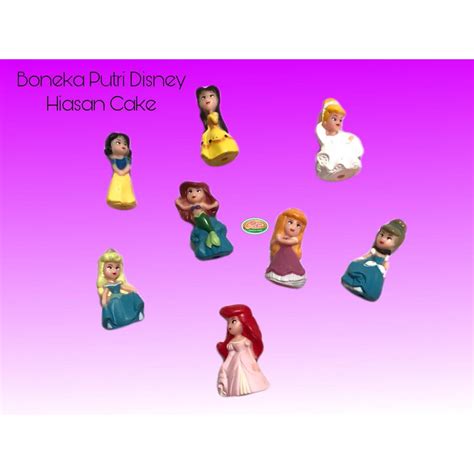 Jual Topper Putri Disney Hiasan Cake 1 Set Shopee Indonesia