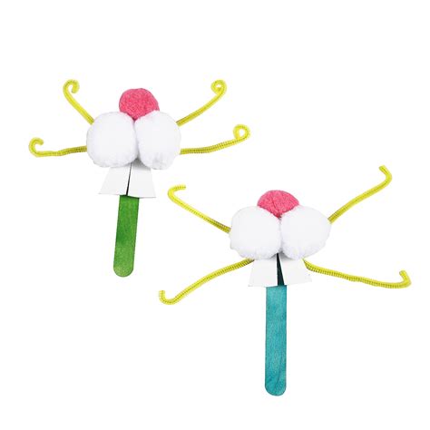 Fun Express 7 1 2 X 6 1 2 Easter Bunny Nose Craft Stick Craft Kit