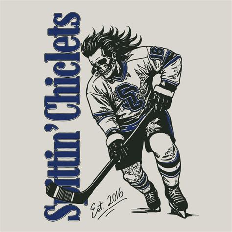 Spittin Chiclets Skullet Vertical Hoodie Spittin Chiclets Barstool