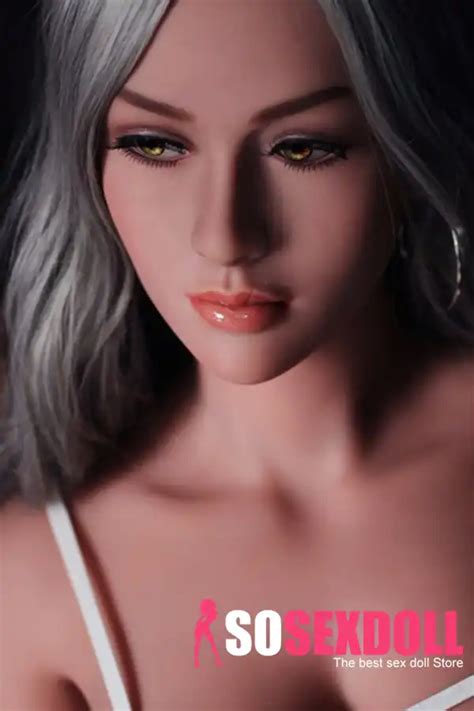 157cm 5ft2 Tpe Silver Hair Plump Chests Sex Doll In Stockus Only