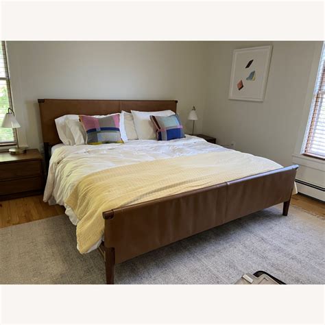 Cb2 King Leather Bed Aptdeco