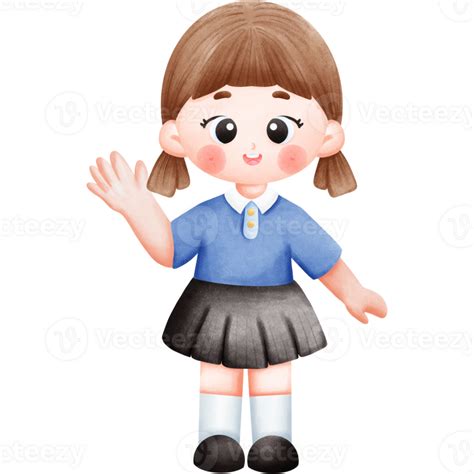 Cute School Girl 51900976 Png