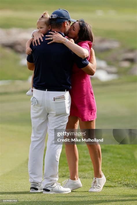 Corey Conners Of Canada Celebrates With Wife Malory And Daughter Reis