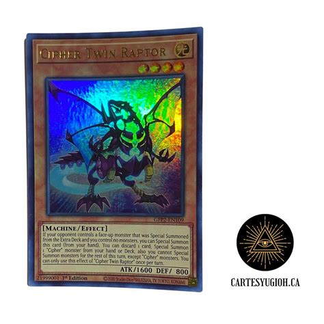 Cipher Twin Raptor Cartes Yu Gi Oh