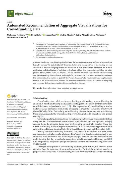 Pdf Automated Recommendation Of Aggregate Visualizations For Crowdfunding Data