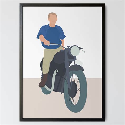 Steve Mcqueen Poster Minimal Wall