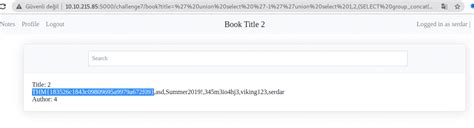 Tryhackme Sql Injection Lab Write Up Serdar Daşdemir