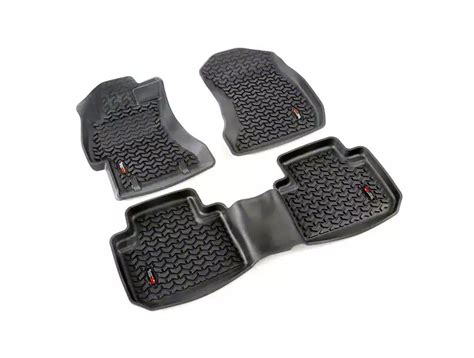 Rugged Ridge Tahoe All Terrain Front And Rear Floor Liners Black 82989