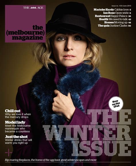 Actress Lisa Mccune On The Cover Of Our June Issue Which Celebrates All Things Wintery In