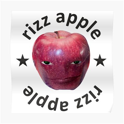 Ohio Rizz Apple Apple Meme From Tiktok V3 Poster For Sale By