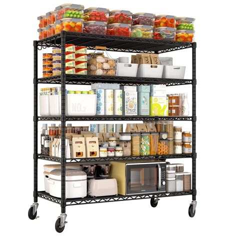 Trumanpick 5 Tier Wire Shelving 48w X 24d X 76h Heavy Duty Wire Rack