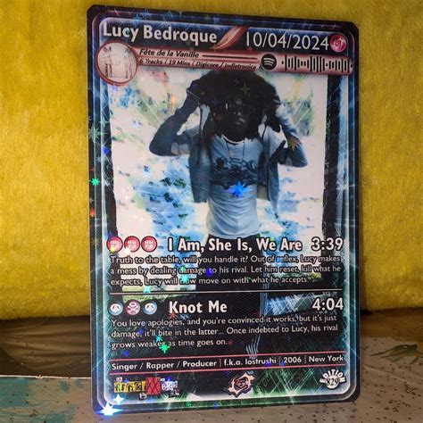 Lucy Bedroque Holographic Trading Card Etsy