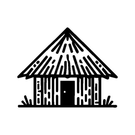 Simple Vector Hut Icon Logo Design Illustration Stock Vector Illustration Of Village Beach