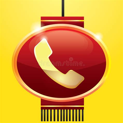 Call Button Vector Illustration Decorative Design Stock Vector