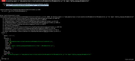 ERROR No Matching Export In Node Modules React Virtualized Dist Es