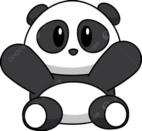 รูปการ์ตูนแพนด้าน้อยน่ารัก Png การ์ตูน หมีแพนด้า ทารกภาพ Png และ