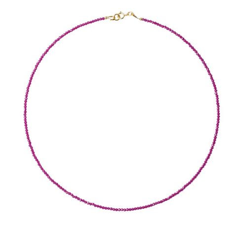 Tiny Ruby 14k Gold Necklace Chairish