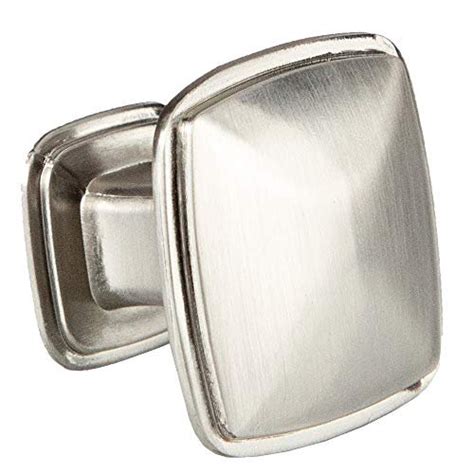 Satin Nickel Square Kitchen Cabinet Knobs 10 Pack Of Drawer Handles