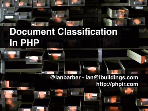 Document Classification In Php Slight Return Key Computing Technology And Computing