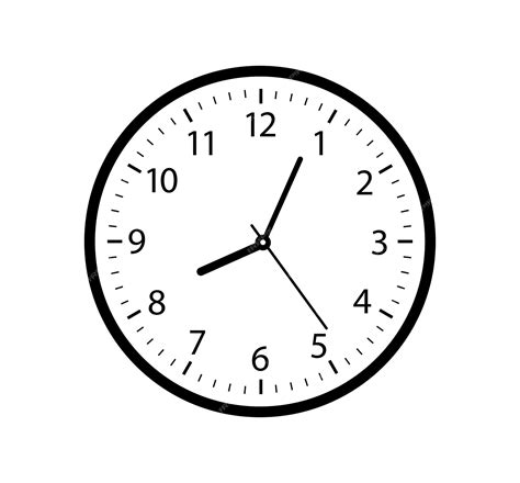 Premium Vector Wall Clock Classic Design Wall Clock Analog Clock Time Icon