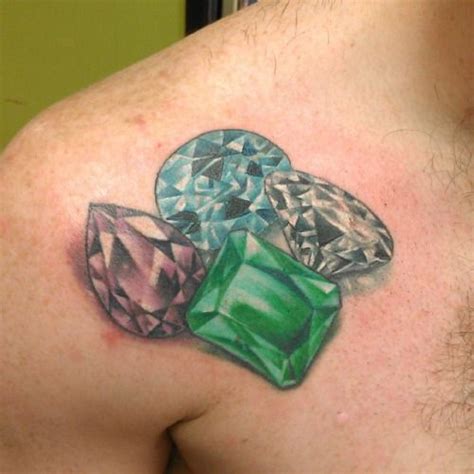 Gem Tattoos For Men Bold Designs That Stand Out