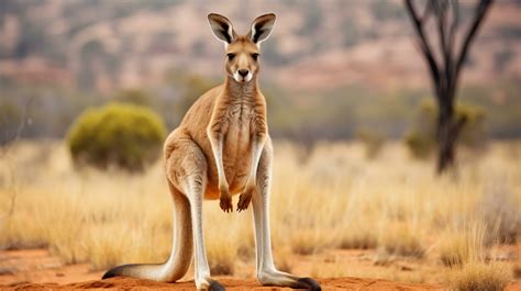 Red Kangaroo Standing