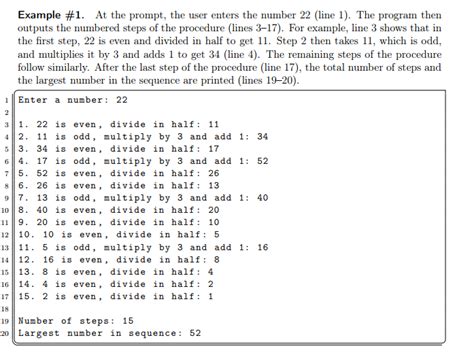 Solved The 3n 1 Problem Write A Python Program Called
