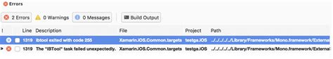 Ios Why Am I Getting Ibtool Failed With Exit Code 255 Stack Overflow