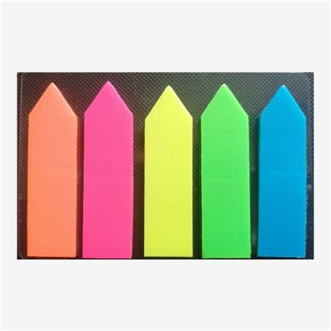 Mixed Neon Arrow Shaped Office Tab Bookmart Sticker Np