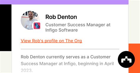 Rob Denton Customer Success Manager At Infigo Software The Org