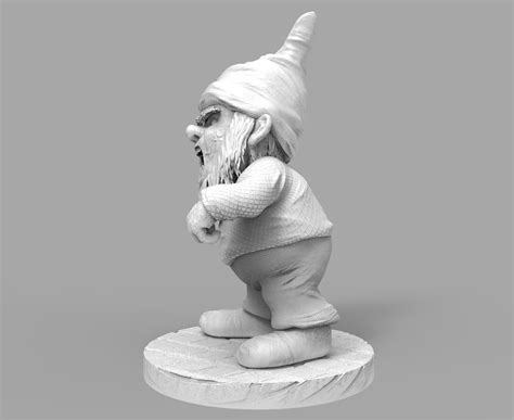 3d File Zombie Evil Garden Gnome 3d Print Model Diorama 🧟・model To