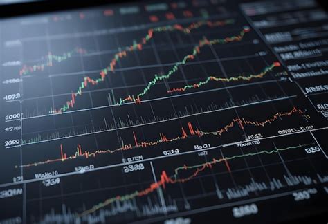 Illustration Of Stock Market Chart With Background Financial Charts And