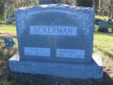 Purl Lee Ackerman 1896 1976 Find A Grave Memorial