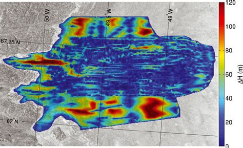 Estimated Maximum Potential Error In Ice Thickness Derived From The Mc