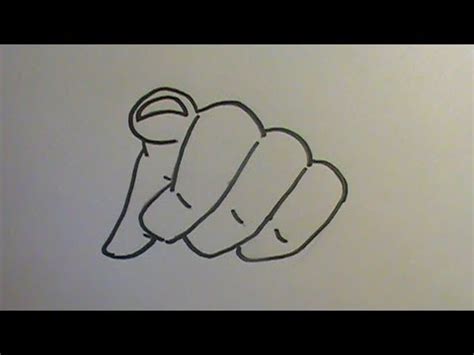 How To Draw A Finger Pointing At You Youtube