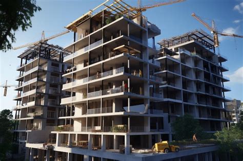 La Construcción De Edificios Residenciales Dentro De Un Complejo De Edificios Más Grande Es Un