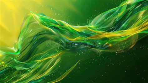 Yellow And Green Abstract Background